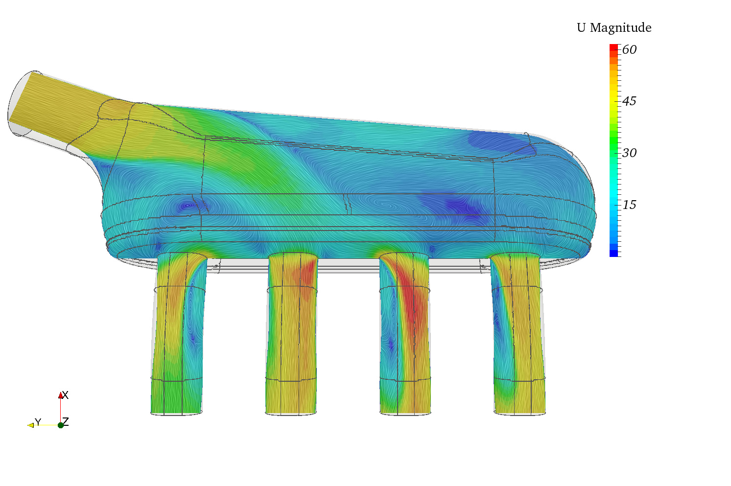 Automotive Intake Manifold Flow Analysis by aarafat_7 | SimScale