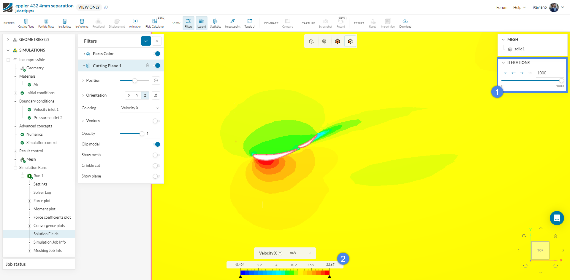 Rear wing analysis - Project Support - SimScale CAE Forum