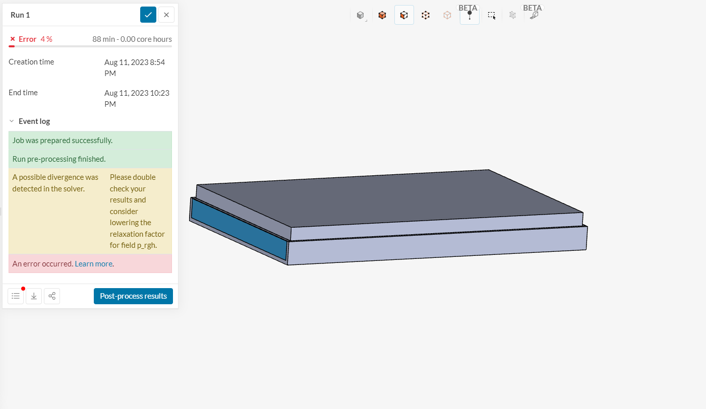 Simulation Problems Using Simscale Simscale Cae Forum