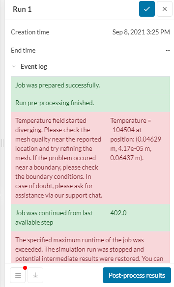 Error while running conjugate heat flow analysis - Project Support - SimScale CAE Forum