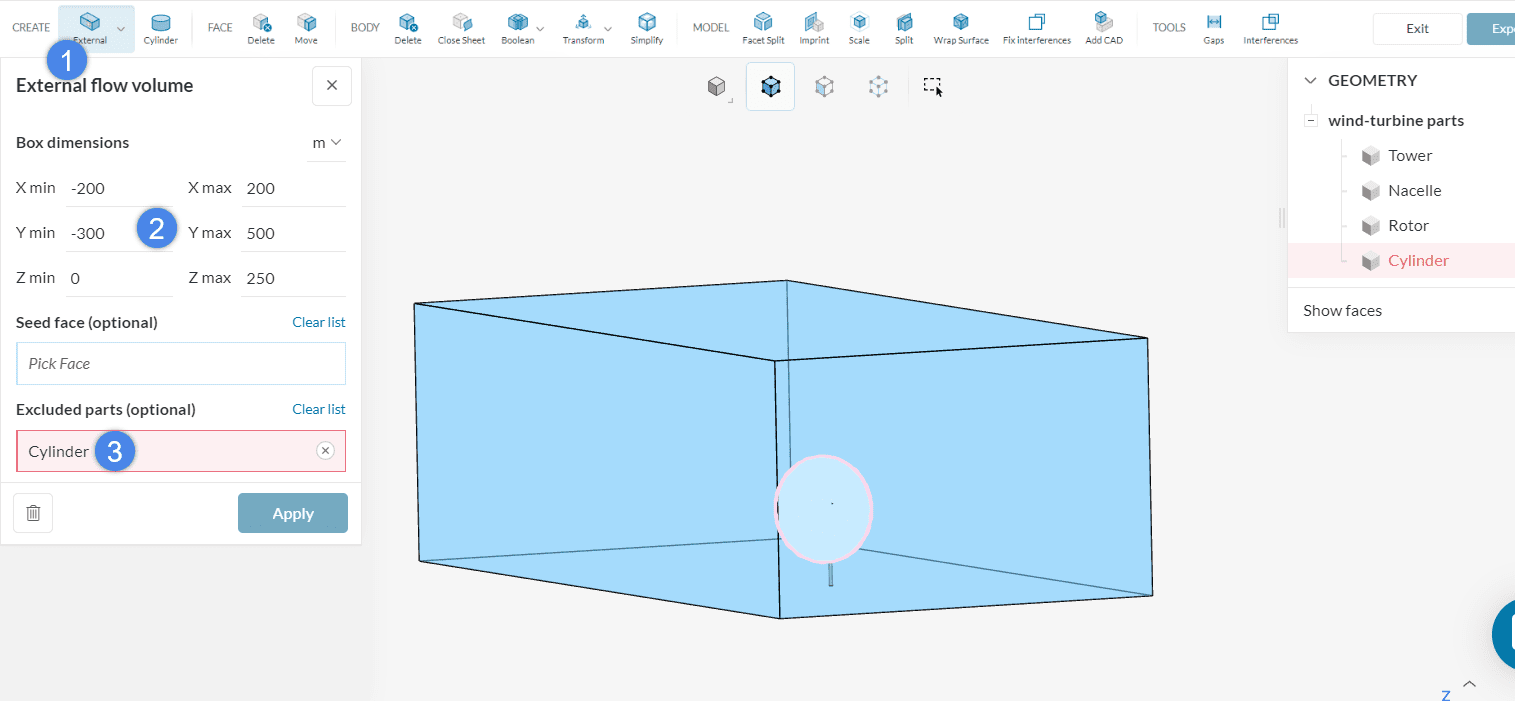Wind turbine, cylinder for rotation and cube for airflow. What's missing? - Project Support ...