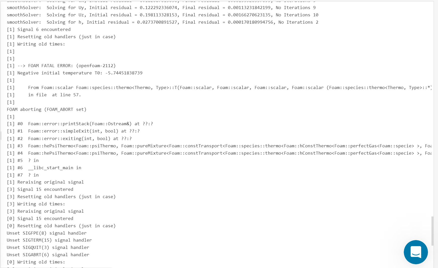 Simulation Failed due to FOAM error and negative temp - Project Support - SimScale CAE Forum