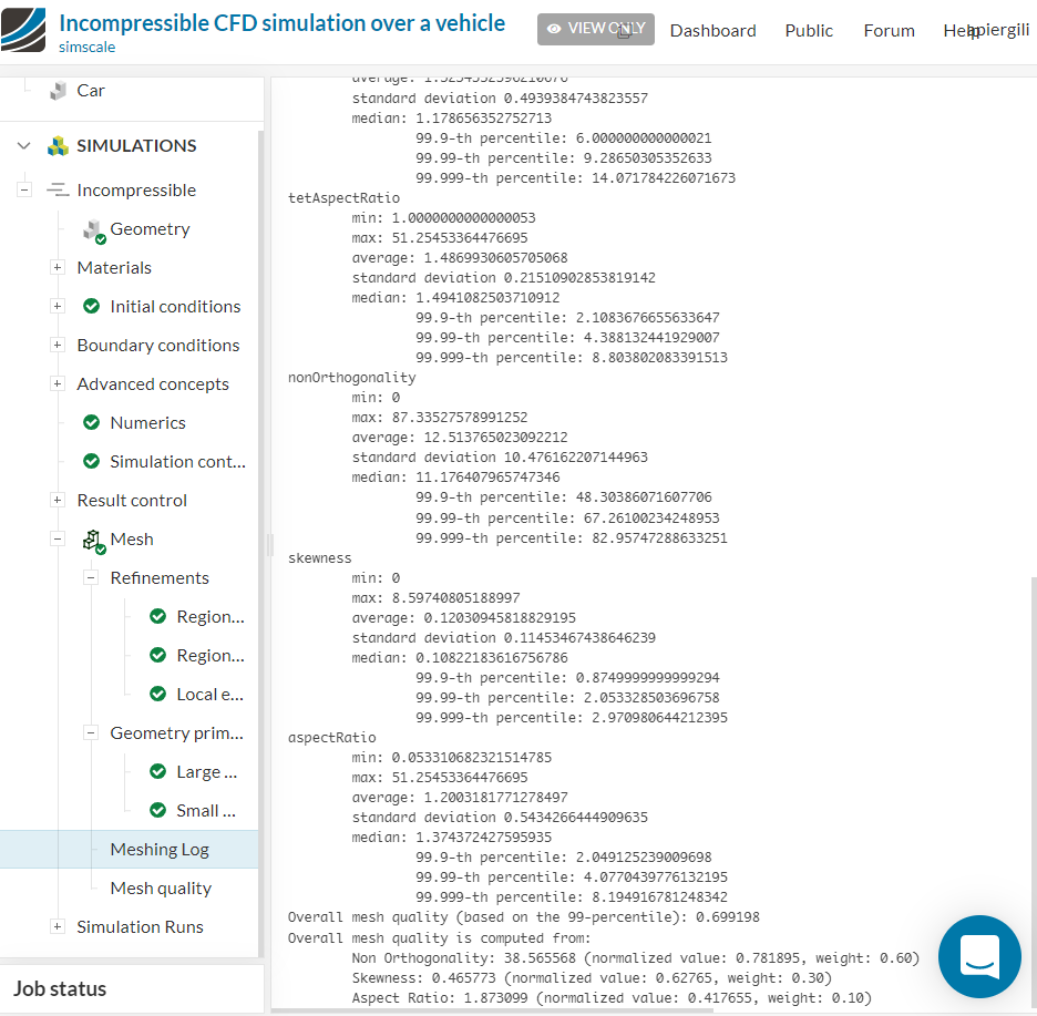 Incompressible aerodynamics of a complete car - Project Support - SimScale CAE Forum