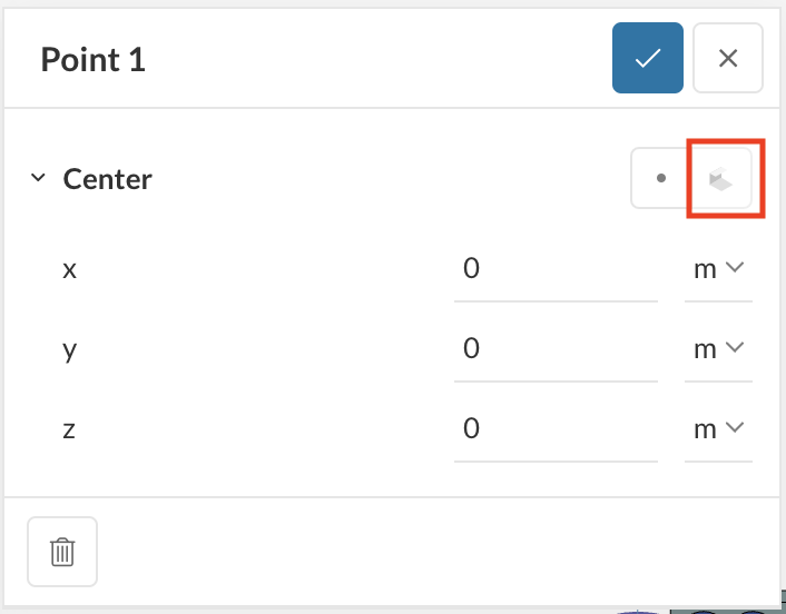 Is there a way to quickly select the center point of a cylinder, cuboid or any other geometry ...