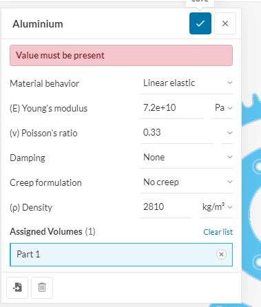 Unable to change material Property - Using SimScale - SimScale CAE Forum