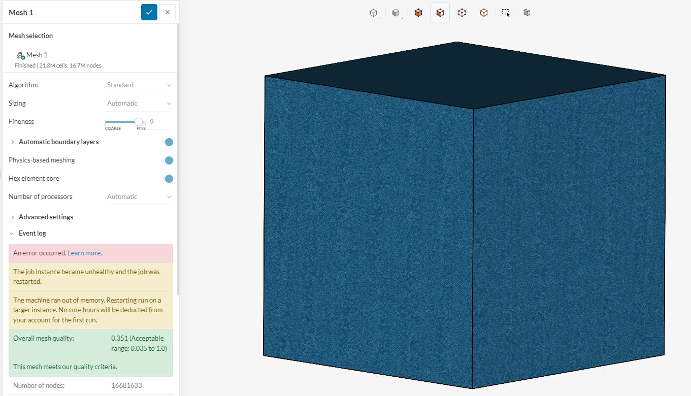 Fatal Mesh Errors - Project Support - SimScale CAE Forum
