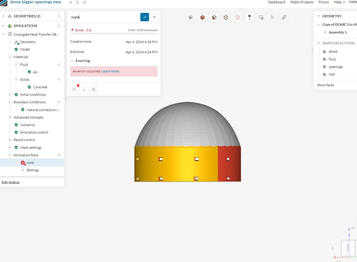 Simulation error - Project Support - SimScale CAE Forum