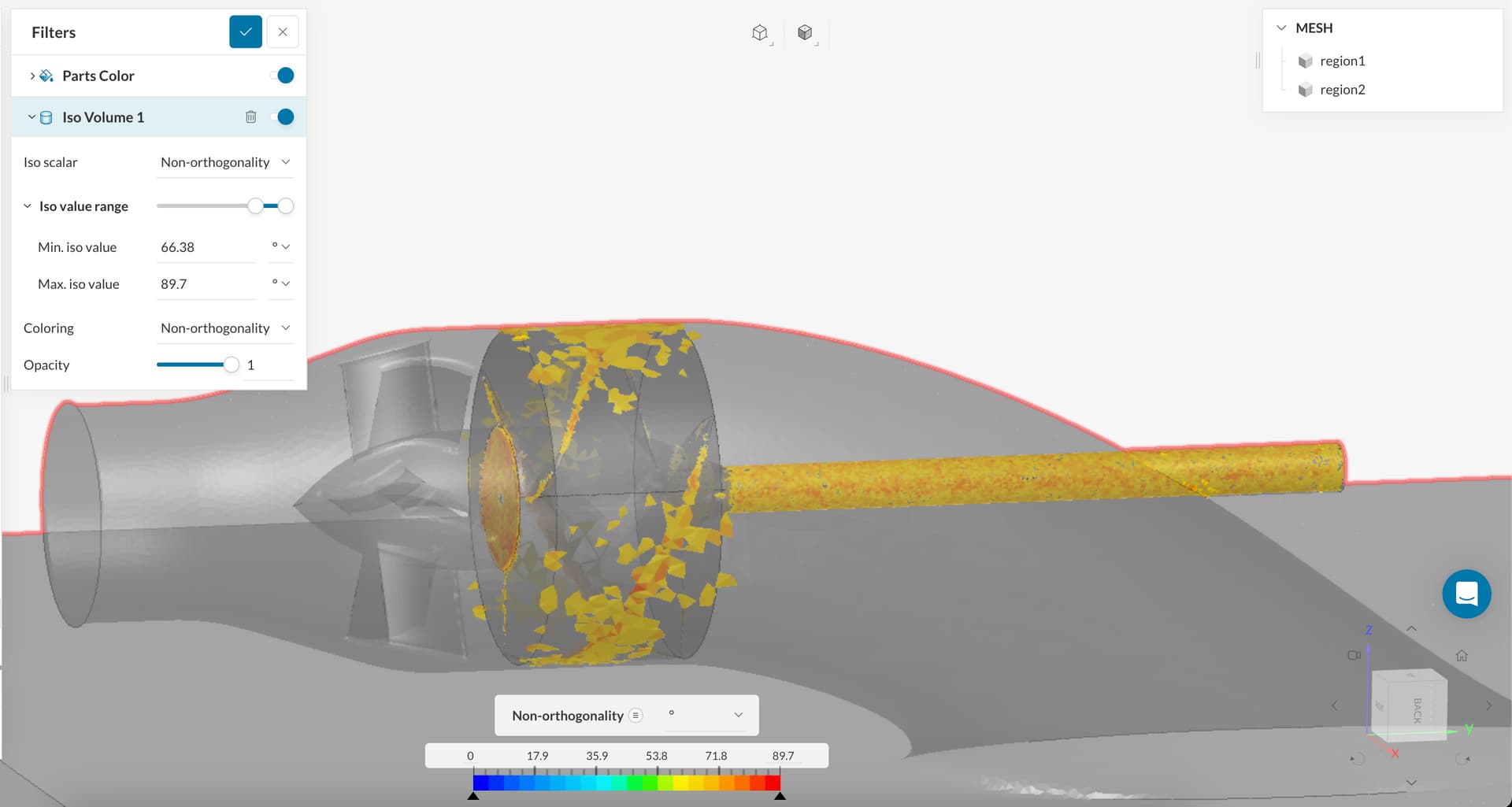 Axial Flow Pump CFD - Meshing: Non-orthogonality Issue - Fluid Flow ...