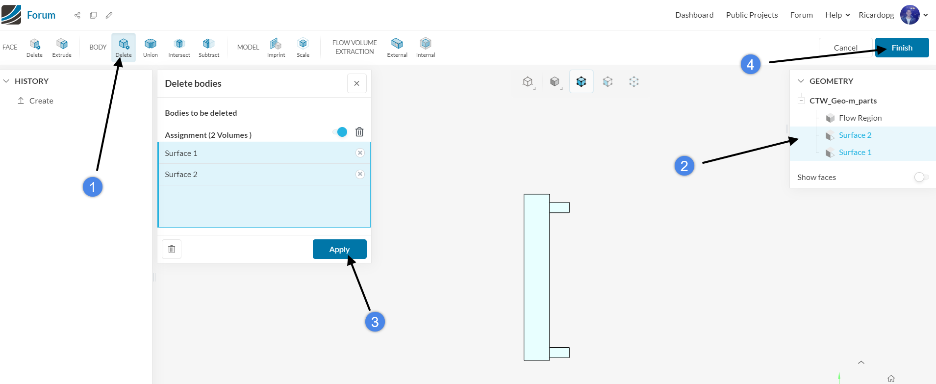 Problem with the region and the geometry - Using SimScale - SimScale CAE Forum