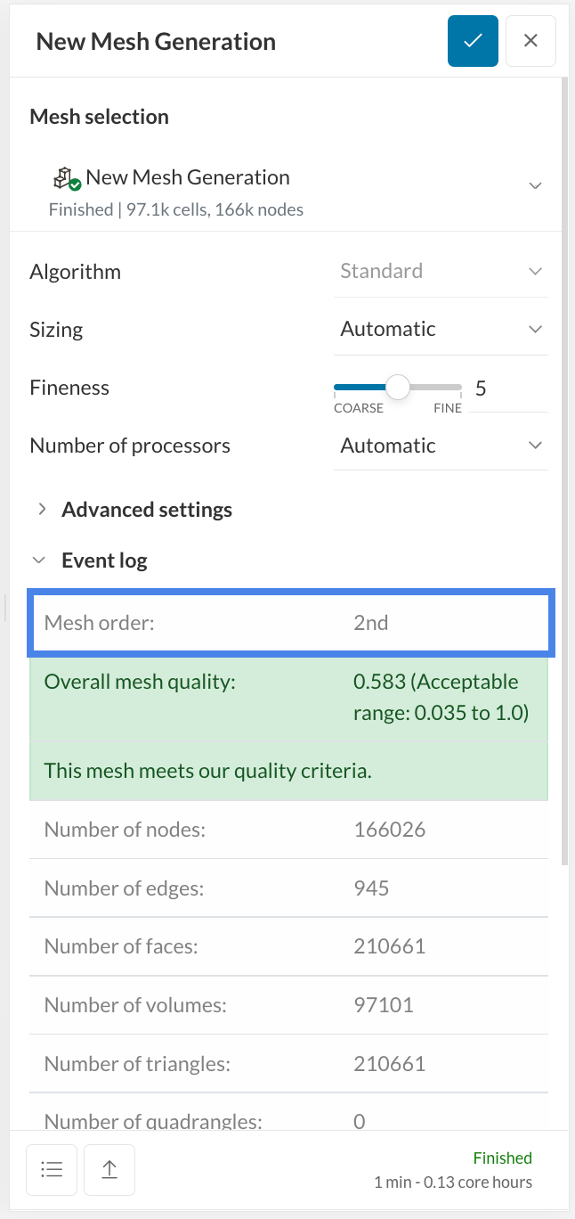 How can I find out whether the mesh of my simulation is 1st or 2nd order? - SimWiki - SimScale ...