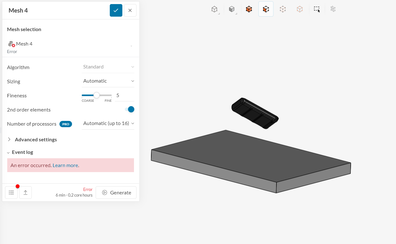 Error when creating the mesh - Project Support - SimScale CAE Forum