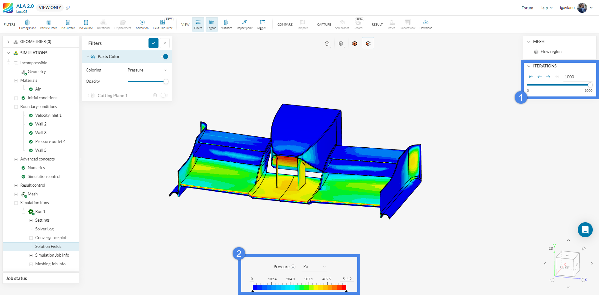 Pressure measurement - #2 by igaviano - Fluid Flow / CFD - SimScale CAE Forum