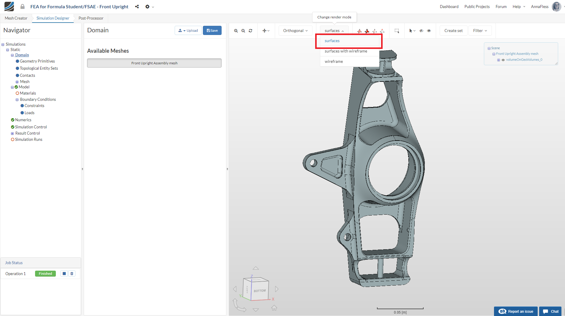 Session 1 Step-by-Step Tutorial - Stress Analysis of a Formula Student Front Upright - Solid ...