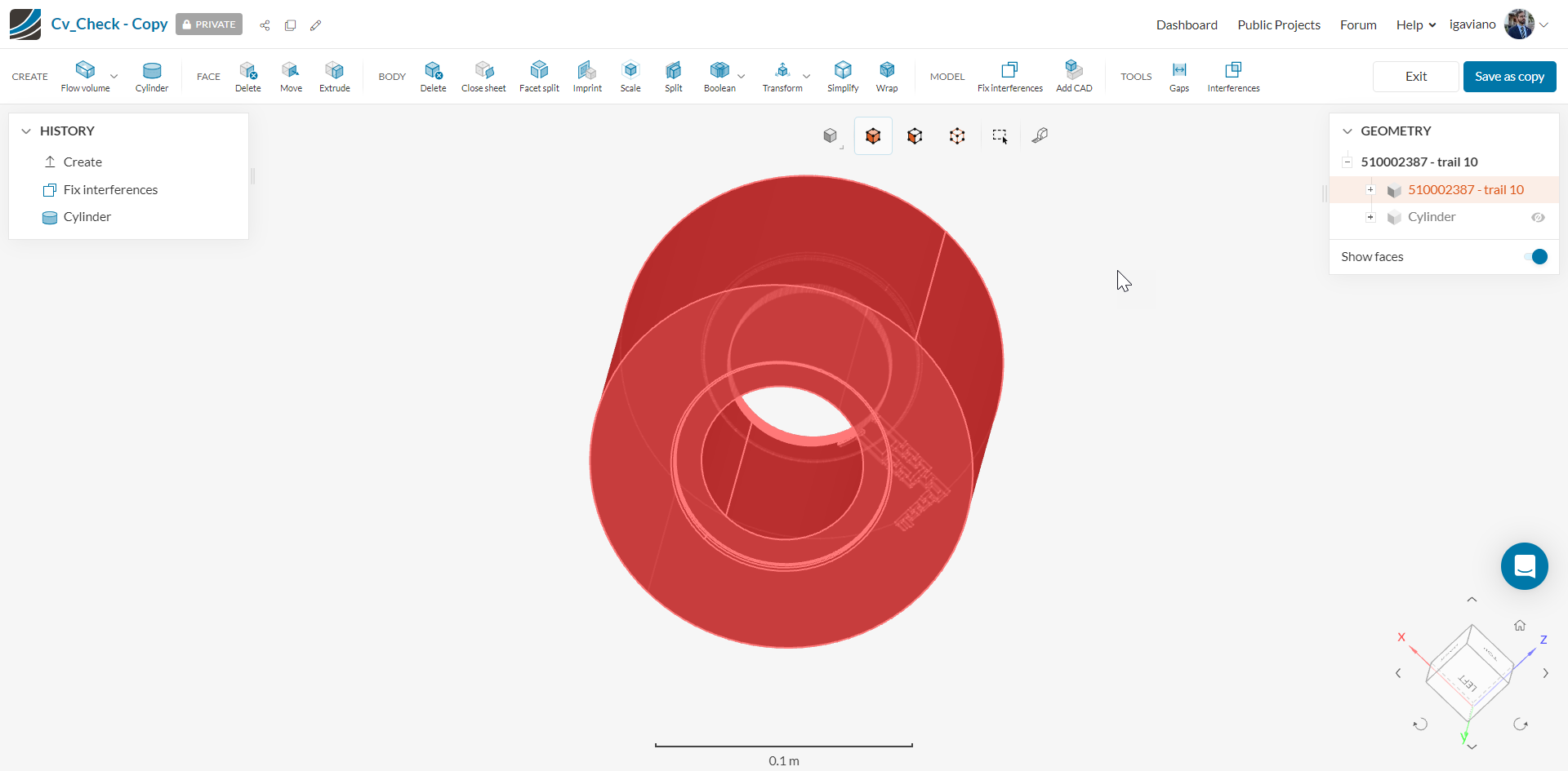 Internal volume extraction in a flow path having multi turns - CAD & Meshing - SimScale CAE Forum