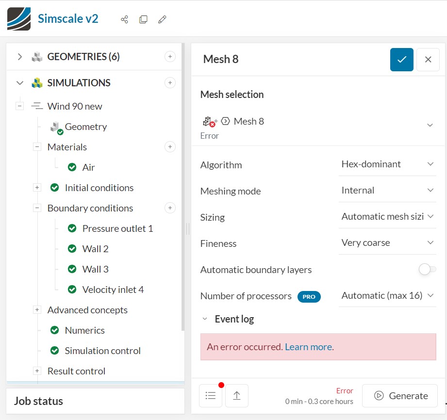 CFD analysis - problems when trying to genereate mesh - Project Support - SimScale CAE Forum