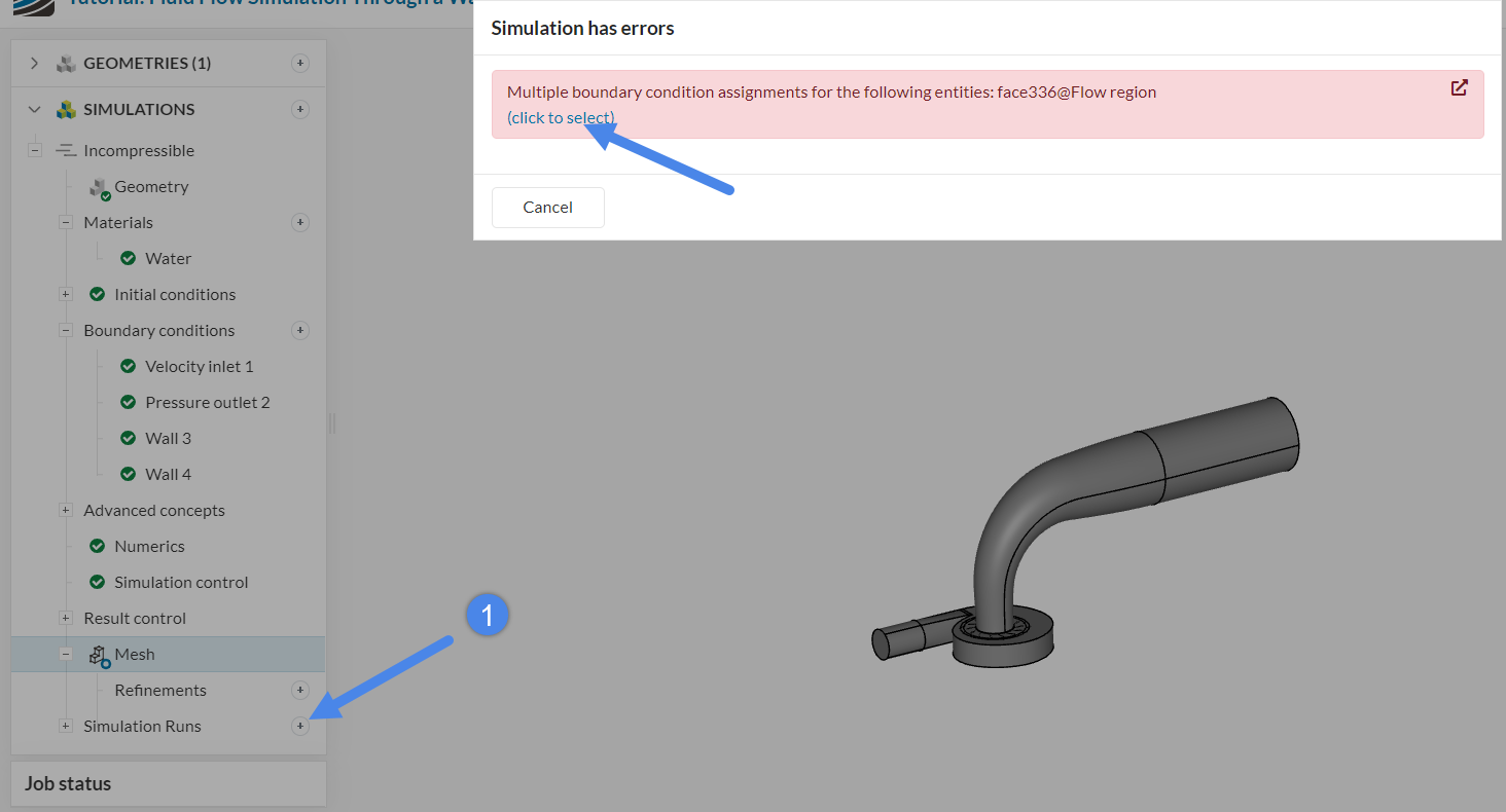 The physics cannot be taken into account as the simulation setup is not valid - Troubleshooting ...