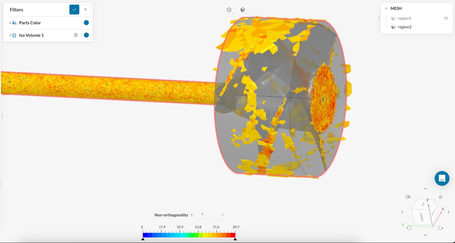 Axial Flow Pump CFD - Meshing: Non-orthogonality Issue - Fluid Flow ...
