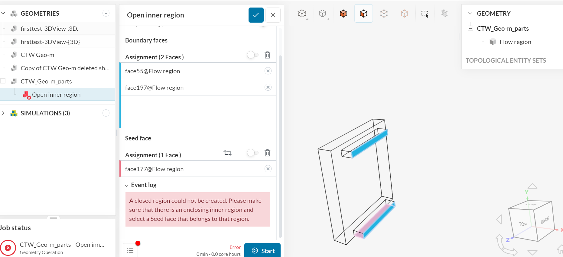 Problem with the region and the geometry - Using SimScale - SimScale CAE Forum