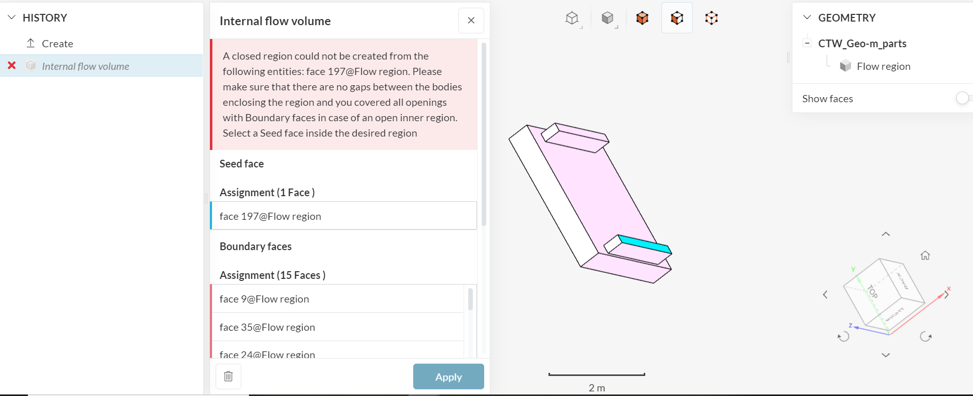 Problem with the region and the geometry - Using SimScale - SimScale CAE Forum