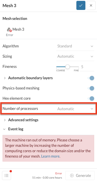 Meshing error - Project Support - SimScale CAE Forum